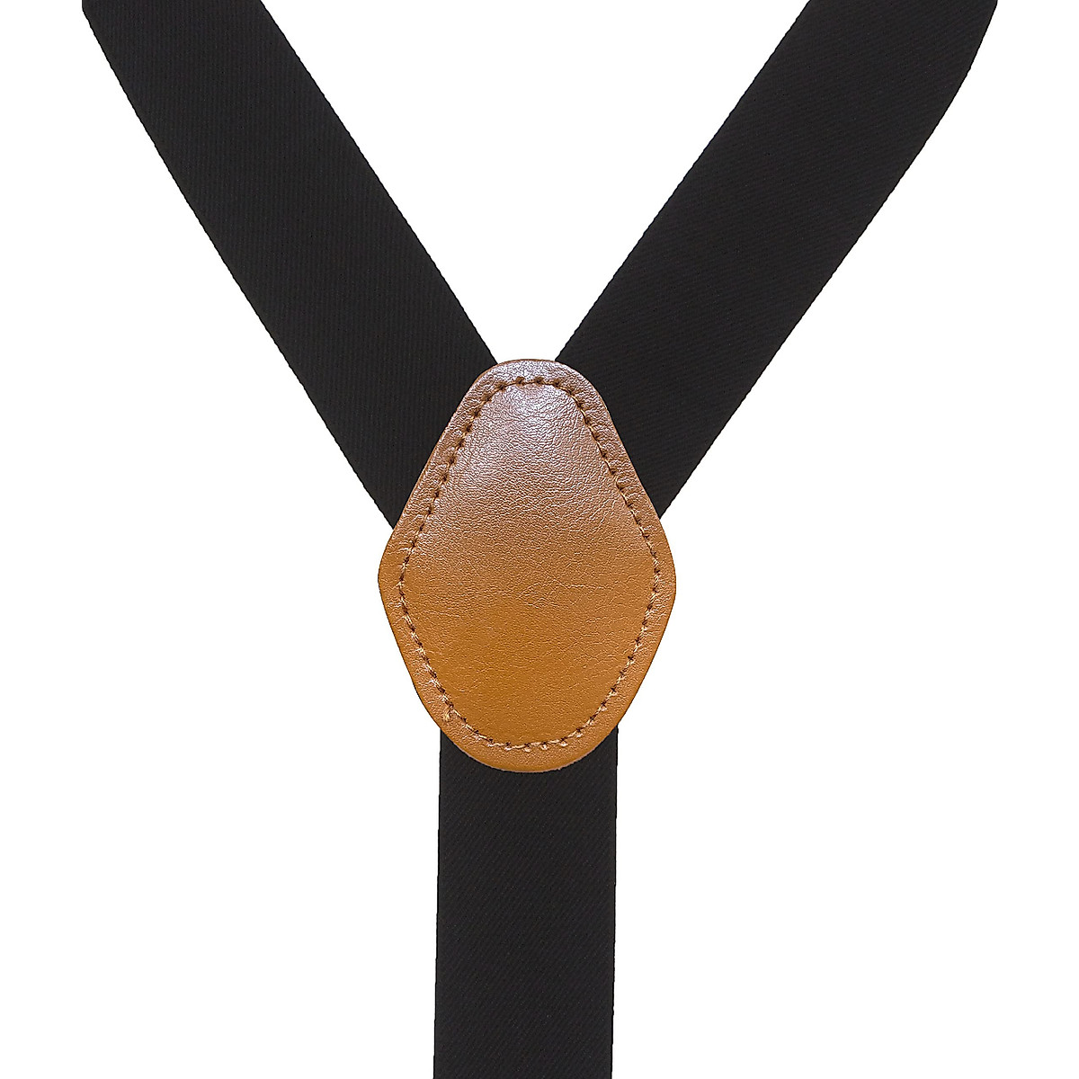 Cedrainy Suspenders for Men 3 Swivel Hooks 1.4 Inch Wide Adjustable Elastic Braces with Heavy Duty Belt Loops (Black)