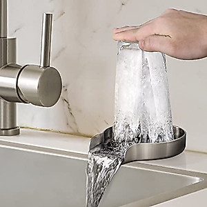 DJS Stainless Steel Glass Rinser, Bottle Washer for Sink, Kitchen Sink Accessories, Baby Bottle Washer, Cup Washer for Bar. DJS-GR-001N