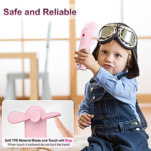 Portable Handheld Mini Fan, 4 in 1 Rechargeable Usb Fan, Small Hand Fan,Personal Desk Fan with Power Bank, Hand Warmer,Flashlight for Travel Camping