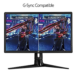 ASUS ROG Strix 27” 4K HDR 144Hz DSC Gaming Monitor (XG27UQR) - UHD (3840 x 2160), IPS, 1ms, Extreme Low Motion Blur, DisplayHDR 400, DCI-P3 90%, G-SYNC Compatible, Eye Care, DisplayPort, HDMI, USB 3.0