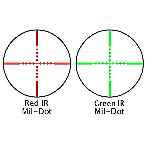 BARSKA 3-9x42 Contour Riflescope IR Mil-Dot Riflescope , Black