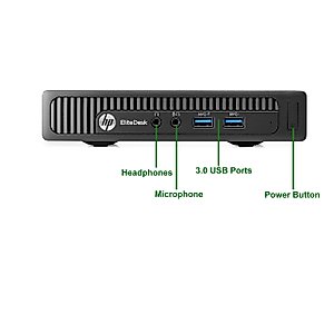 HP EliteDesk 800 G1 Tiny Computer Micro Tower PC, Intel Core i5 Processor, 16GB Ram, 1TB SSD,Wireless Keyboard & Mouse, WiFi | Bluetooth, Windows 10 Professional (Renewed)