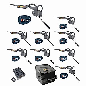 EARTEC EP9LZ E-PAK PRO Wireless Communication 9 Person Headset System