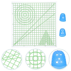 2 pcs Printing Pen Mat Drawing Template Pad Finger Covers Safe Precise Drawing