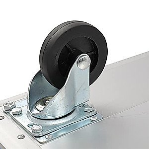 DMUNIZ Platform Trucks Flatbed Cart Folding Aluminum Platform Truck Extended Version Foldable Handle Rolling Multifunctional Moving Flatbed Cart Hand Trolley 770 lb Push Cart