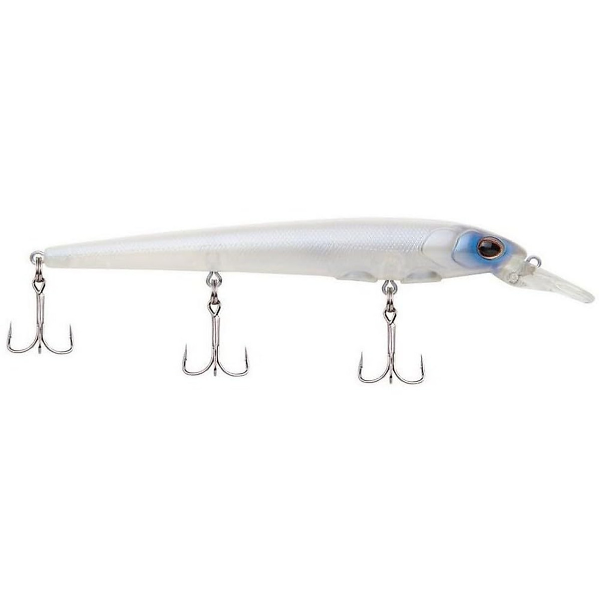 Berkley Hit Stick Fishing Lure, Ghost White, 1/3 oz, 4 1/2in | 11cm Crankbaits, Largest Rolling Action of Any Berkley Hard Bait, Equipped with Sharp Fusion19 Hook