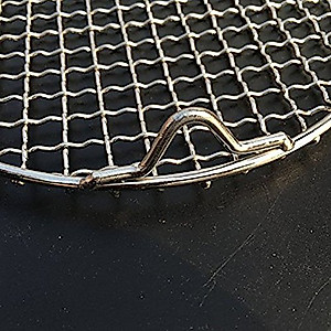 Fivebop Round Cooling Rack Stainless Steel Cross Wire Barbecue Grill Net Racks with 3 Legs for Cooking Baking Steaming (8.25 inches)