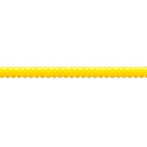 Creative Teaching Press Ombre Yellow Scallops Borders (0180)