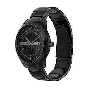 A｜X ARMANI EXCHANGE Men's Black Stainless Steel Watch (Model: AX2104)