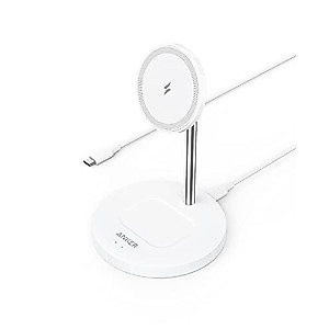 Anker Wireless, PowerWave 2-in-1 Magnetic Charging Stand Lite with USB-C Cable for iPhone 14/14 Pro/14 Plus/14 Pro Max/13/13 Pro /13 Pro Max, AirPods 2/Pro (No AC Adapter)
