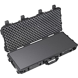 Pelican Protector 1700 Long Case - Multi-Purpose Hard Case with Foam - Tripod, Camera Equipment, Sportsmans Gun Case, Electronics Gear, and More (Black)