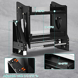 Ebusin 24 Inch Pull Down Cabinet Organizer - 2 Tier Kitchen Cabinet Pull Down Shelf for Space-Saving Convenience. Ideal Spice Rack Organizer for Kitchen Cabinets.