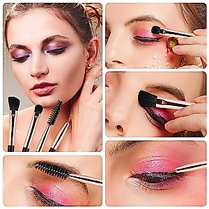 Makeup Brushes Set,Foundation Powder Brush Eyeshadow Brush Concealers Blush Face Professional Make up Brushes Kit with Gifts Box for Woman(Black,14Pcs)