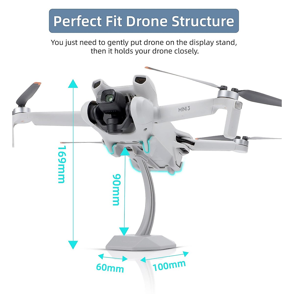 Anbee RC Drone Desktop Display Stand, Collection Support Base Mount for DJI Mini 3/3 Pro/Mini 2 / Mini 2 SE/Mavic Mini Drones