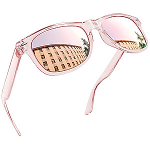Joopin Square All Pink Sunglasses Retro Designer Oversized Sun Glasses Polarized UV Protection Fashion Shades for Women Men Shady Rays Sunnies