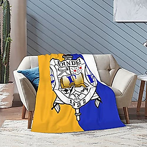 Sigma Gamma Rho Blanket Flannel Throw Ultra Soft Micro Blanket 50inchx40inch, Black