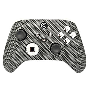Designer Series Custom Wireless Controller for PC, Windows, Series X/S & One - Multiple Designs Available (Carbon Fiber & Silver Chrome inserts)