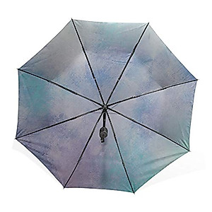 Boy Folding Umbrella Blue Colorful Blue Windproof Compact Umbrella Windproof Rain & Wind Resistant Compact And Lightweight For Business And Travels