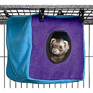 MidWest Homes for Pets Ferret Nation Cozy Cube for Ferret Nation & Critter Nation Small Animal Cages | Measures 8.5L x 8.5W x 9H - Inches