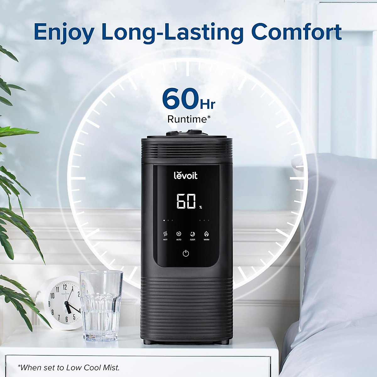 LEVOIT 6L Smart Warm and Cool Mist Humidifier & 10-Pack Top Fill Humidifier Replacement Filters