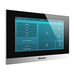 Akuvox C315W-S Indoor SIP Monitor Android Version 7" Capacitive Touch Screen WiFi Installation Bracket Included Silver