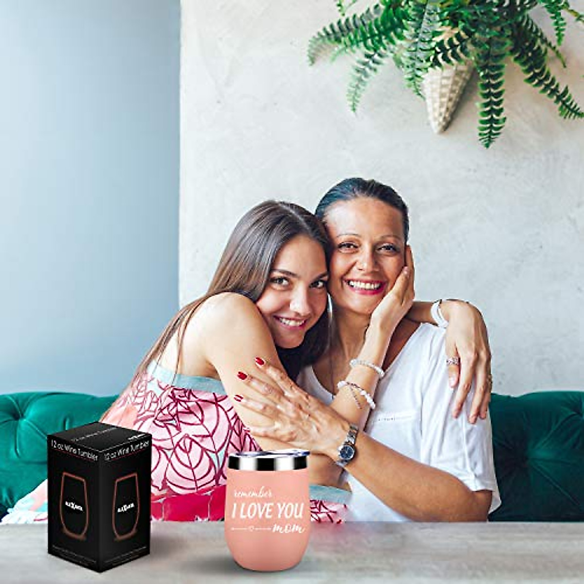 Alexanta Gifts for Mom - Mom Gifts from Daughter, Gifts for Daughters from Mothers, Mother and Daughter Gifts, Gifts for Mom from Son, Gifts for Mom from Kids, Remember I Love You Mom Tumbler