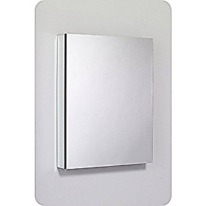 Robern MC2430D4FPL M-Series Mirror Cabinet with Plain Edge Door, Silver
