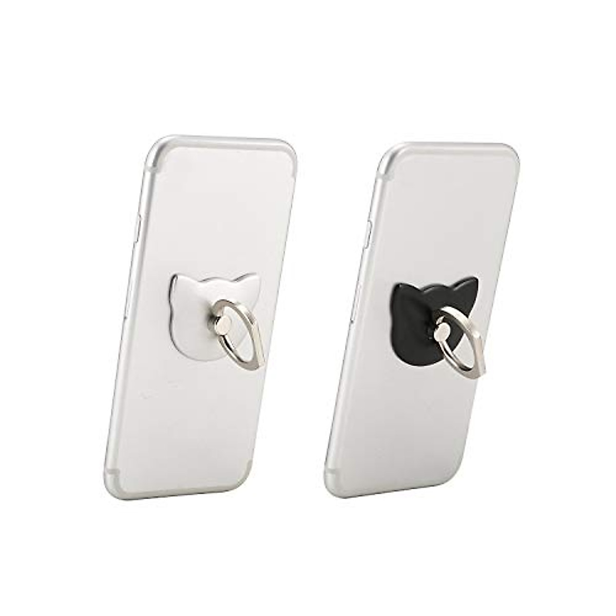 lenoup Cat Cell Phone Holder,360 Rotation Phone Ring Kickstand,Universal Cell Phone Ring Grip for Almost All Phones,Pad