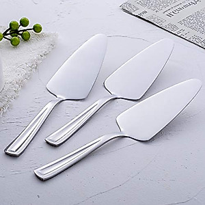 GoGeiLi Pie Cake Server, 9.3-inch Stainless Steel Pizza Pastry Server Set of 3, Dishwasher Safe