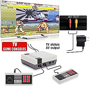 Retro Game Console, Classic Handheld Video Game Console, Built-in 620 in 1 FC Classic Video Games- AV Output Mini NES Console Plug and Play with 2 Controllers for Kids and Adults, Birthday Gift.