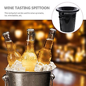 Hemoton 3Pcs Wine Tasting Spittoons Wine Spittoons Wine Dump Buckets Champagne Bucket Spit Wine Barrels Cold Wine Barrels Ice Bucket (Black)
