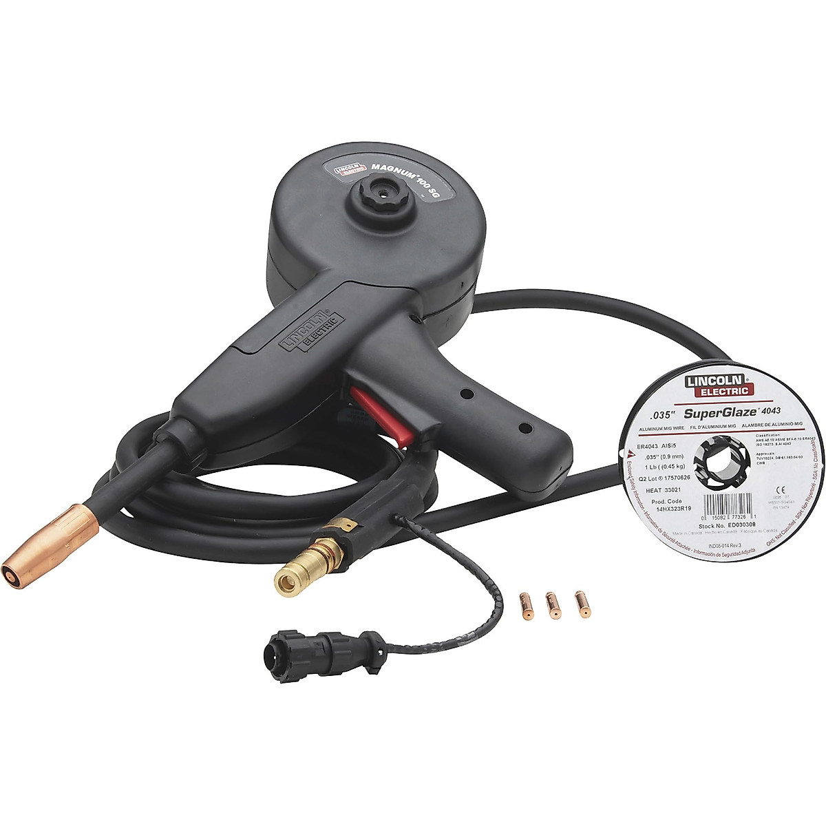 Lincoln Electric, K2532-1, Magnum 100SG Spool Gun, Black