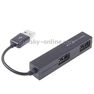 JSANSUI Distributor hub High Speed 4-Port USB 2.0 HUB (Red), Excellent Workmanship (Color : Black)