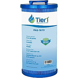 Tier1 Pool & Spa Filter Cartridge | Replacement for Waterway 817-4035, Teleweir 35 SF, Pleatco PWW35L, Unicel 4CH-935 and More | 35 sq ft Pleated Fabric Filter Media