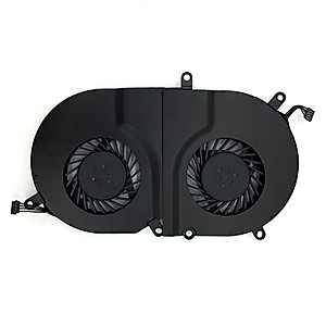 Left and Right Side CPU Cooling Fan Assembly for Apple MacBook Pro 15" A1286 (2008, 2009, 2010, 2011, 2012)