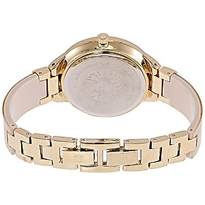 Anne Klein Women's AK/1408CRCR Premium Crystal Accented Cream Bangle Watch