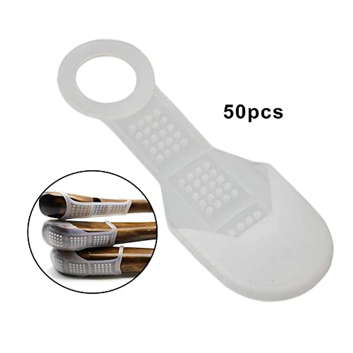 Bothyi 50Pcs Non Slip Pad for Clothes Hanger Hanger Accessories for Clothing or Home, Transparent