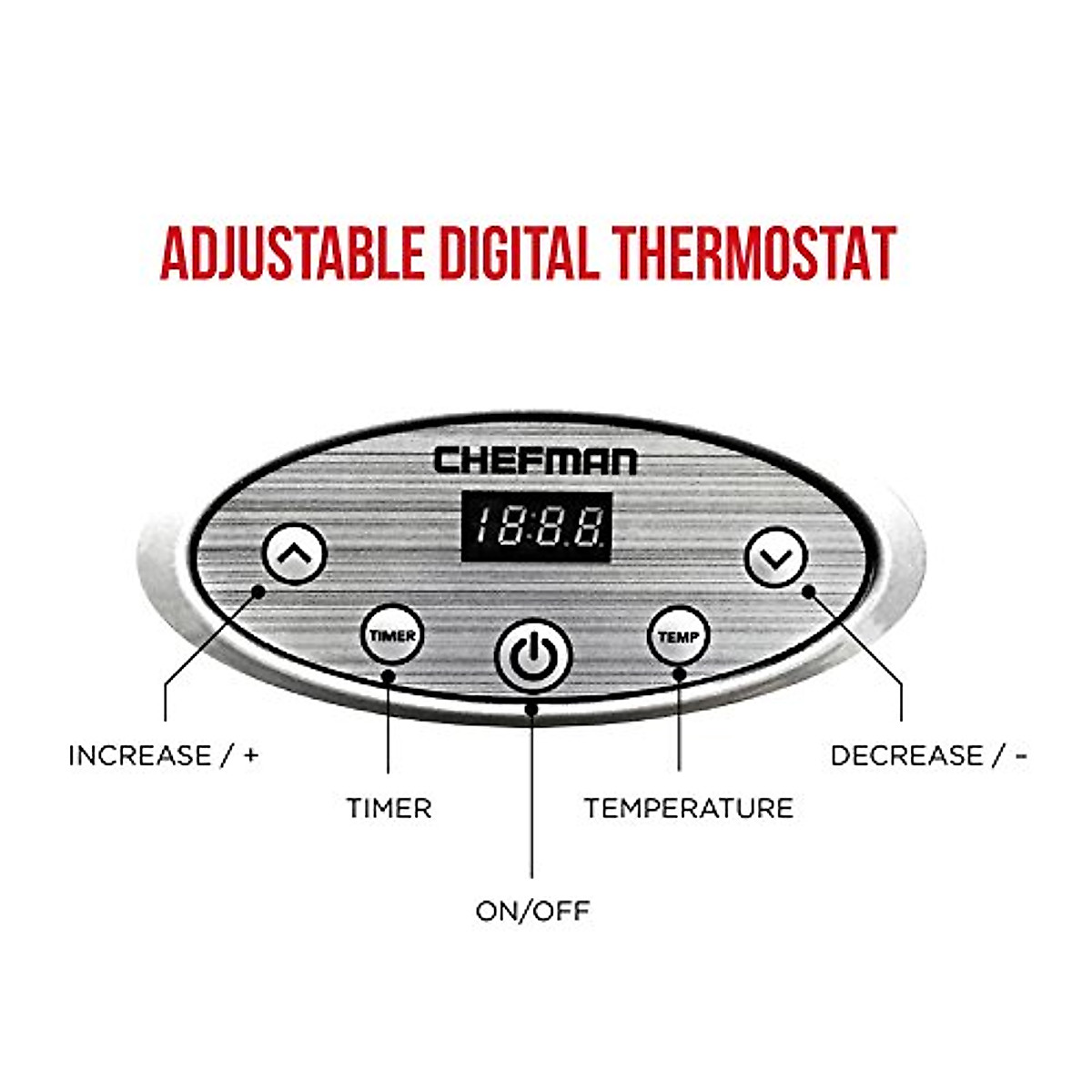 Chefman 9-Tray Food Dehydrator Machine Professional Electric Multi-Tier Food Preserver, Dried Meat or Beef Jerky Maker, Fruit & Vegetable Dryer with 9 Slide Out Trays & Transparent Door, Black
