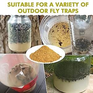 10 Pack Fly Trap Bait Refills, Reusable Fly Bait, 10 * 30g Natural Fly Bait Refill Packets Killer for Reusable Fly Traps Outdoor, Fly Attractant for Ranch Fly Traps Outdoor