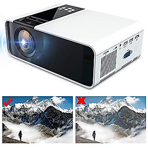 Mini Projector, 4K 1080P WiFi LED Smart Projector Support HDMI, USB, TF, VGA, AV, Bluetooth Home Theater Media Video Projectors for Smartphone, PC, TV Box, Laptop, PS4, etc.(us)