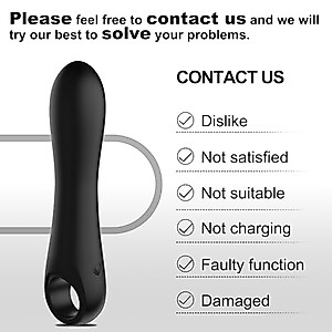 Mini Bullet Vibrators Adult Sex Toys for Woman - NSBAN G Spot Dildo Vibrator for Female Clitoral Stimulation with 10 Vibrating Modes, Clit Clitoris Stimulator for Woman & Couple Sex Pleasure(Black)