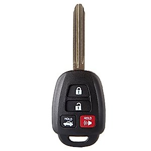 cciyu 1PC Uncut 4 Buttons Keyless Entry Remote Fob Case Replacement for Scion FR-S for Toyota Camry Corolla RAV4 (HYQ12BDM, HYQ12BEL)