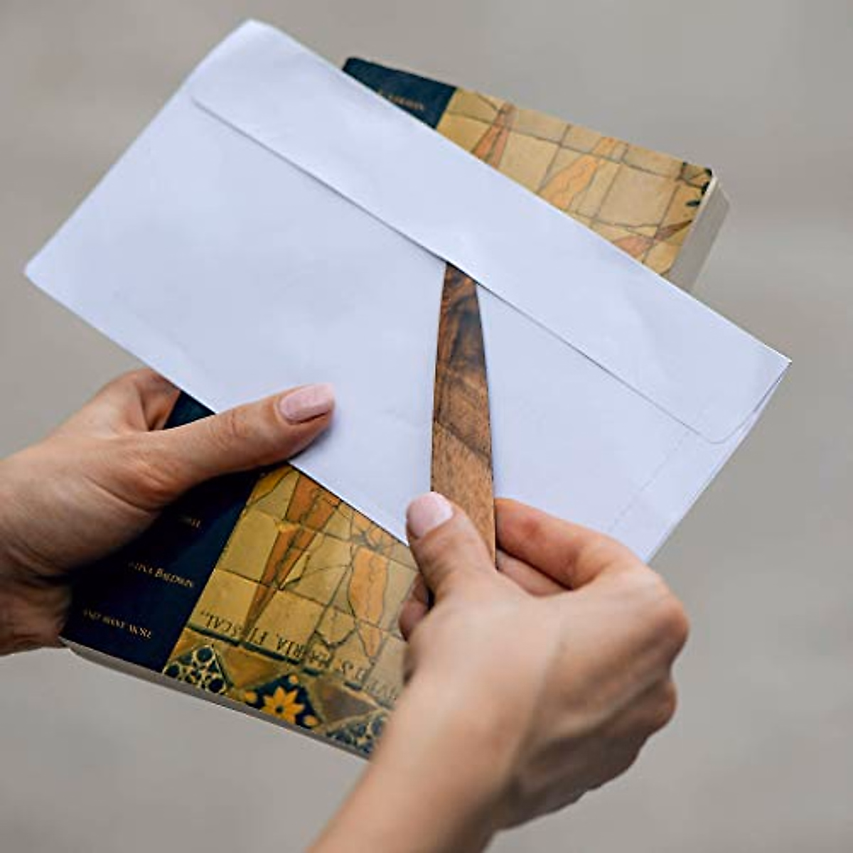 Cool Book Accessories - Handmade Wooden Book Page Holder and 2 in 1 Letter Opener and Bookmark - Best Gifts for Book Lovers