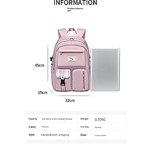 Laptop Backpacks 18 Inch School Bag College Backpack Anti Theft Travel Daypack Large Bookbags for Teens Girls Boys (Black)