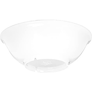 Carlisle FoodService Products Plastic Serving Bowl, Footed Bowl for Restaurants, Hospitals, 36 Ounces, White, (Pack of 12)