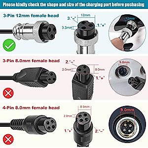 24V 2A Electric Bike Scooter Battery Charger for Mini Chopper Sunl City Express Razor CC2420 E100 E125 E150 E175 E200 E225S E300 E325S E500 MX350 PR200 Pocket Mod Rocket, Dirt Quad