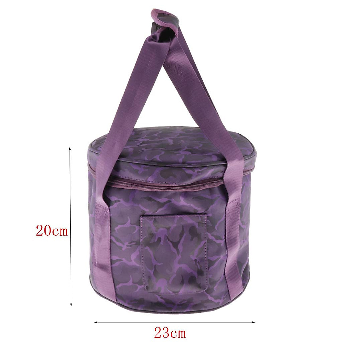 Carrying Case Padded Travelling Bag Oxford Cloth Purple for Bowl Parts, 8inch