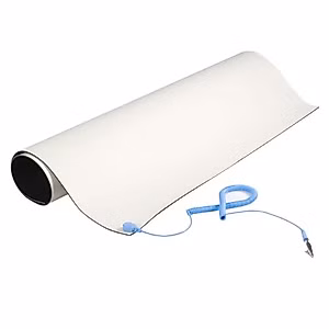 StarTech.com Anti-Static Mat - 25” x 27.5” Electrical Grounding Desk Pad - For Home or Work - Beige (M3013)