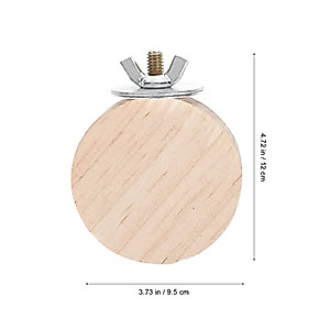 Yardwe Wooden Toys Wooden Toys Bird Toy Climbing Toys 6 Pcs Bird Perch Bird Platform Stand Bird Playground Stand Bird Stand Wood Stand Platform Natural Bird Toy Climbing Toys Chew Toys Chew Toys