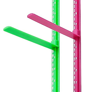 EASYXQ Growth Chart, Children Height Ruler Wall Decor, 3D Removable Growth Height Chart,Splicing Height Ruler Measurement for Kids and Nursery 79 inch (Rose red)